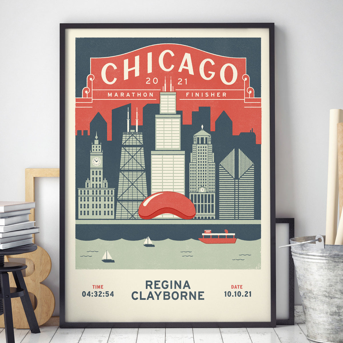Chicago Marathon Personalised Print – More Than a Medal