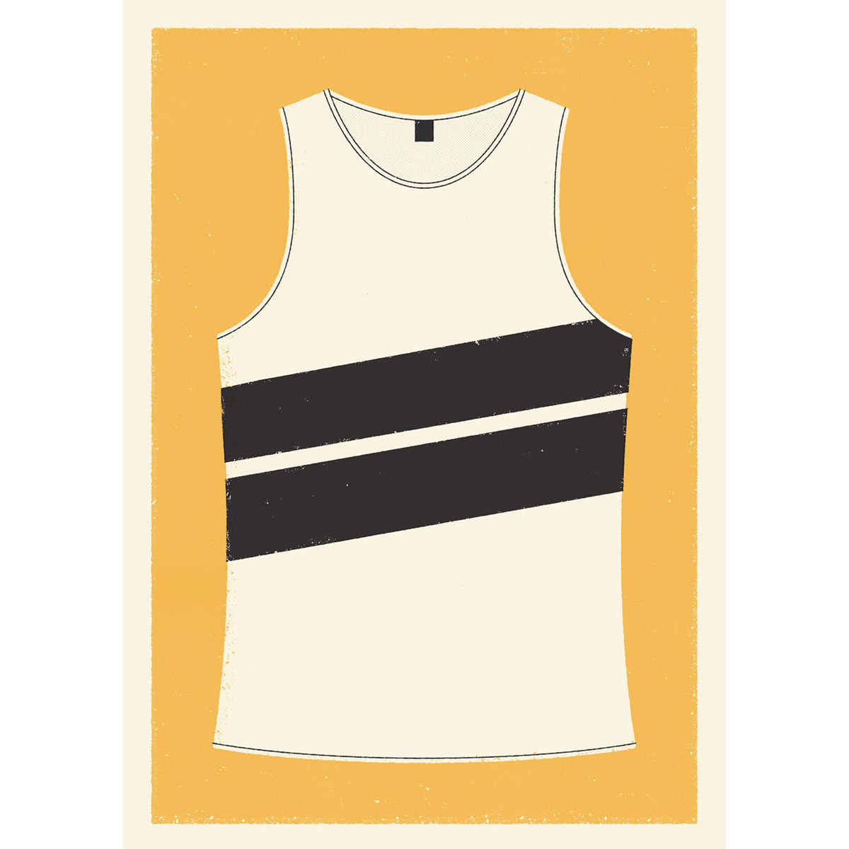 Personalised Running Vest Print diagonal stripes (more colours availab ...